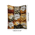 Cats Blanket, Cute Kittens Fleece Throw Blankets for Couch Sofa Bed ...