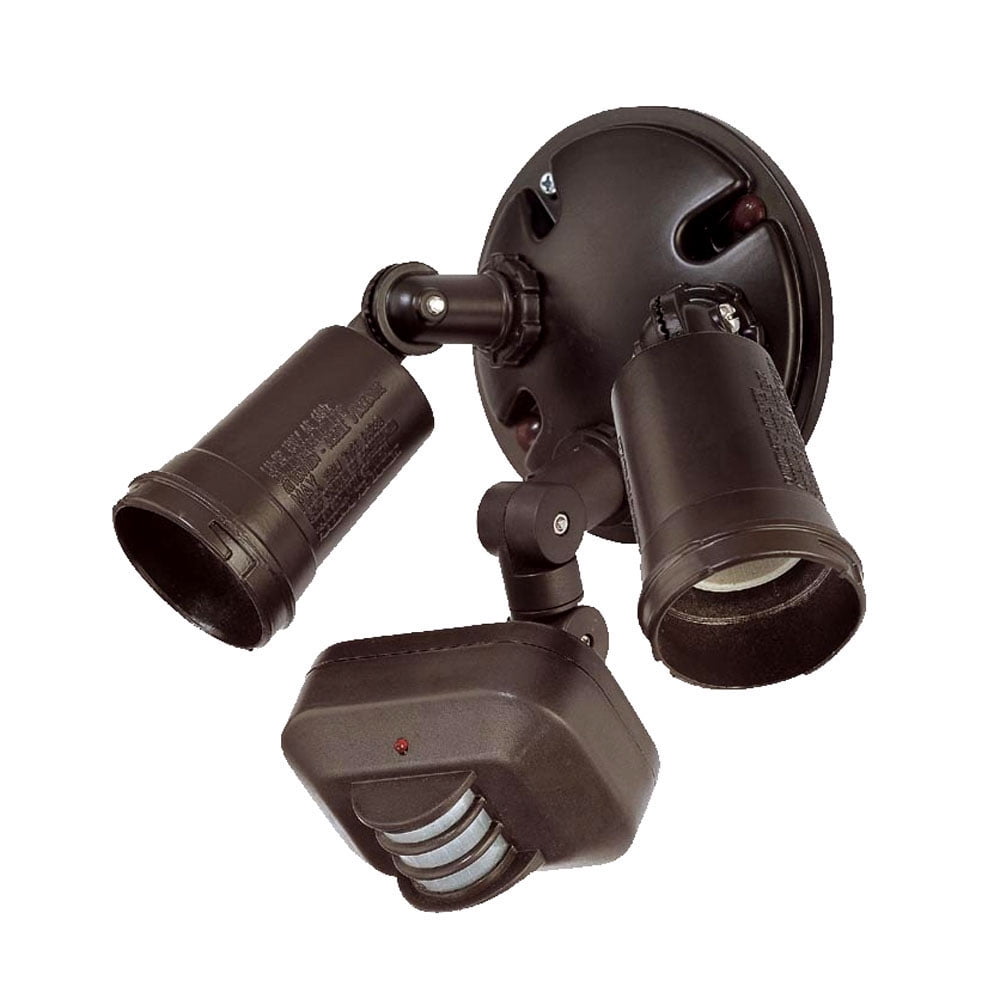 Acclaim Lighting Mfl1 150 Watt Aluminum Outdoor Motion Activated Double ...