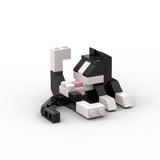 MOC Cow Cat Building Blocks Set, A Cute Cat Licking Hair, Desktop ...