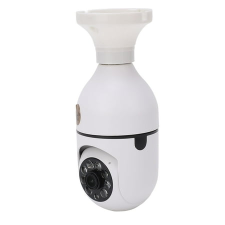 Light Bulb Camera, Full Color Night Vision Lamp Holder Camera Motion ...