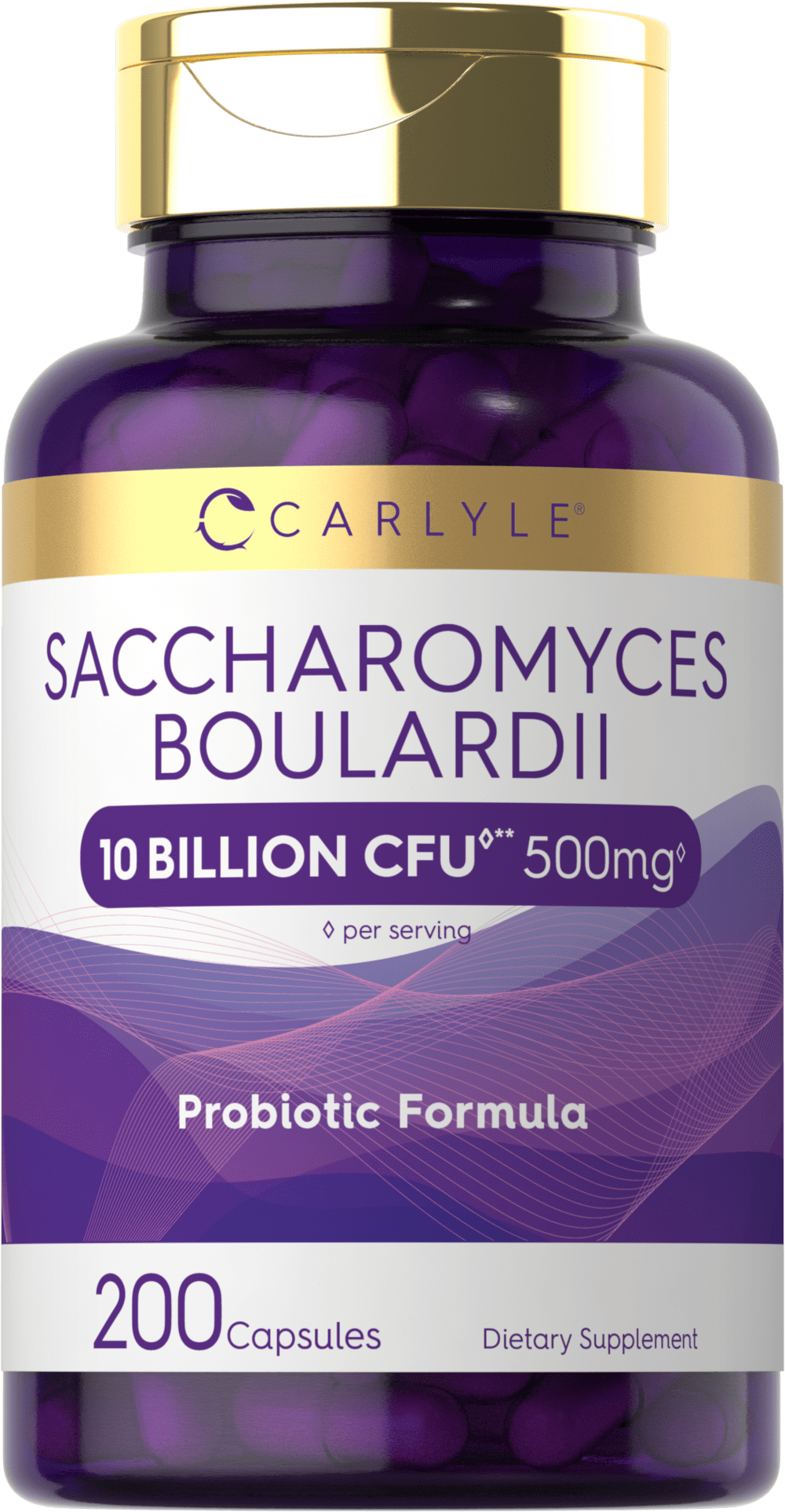 Saccharomyces Boulardii Probiotics 10 Billion CFUs | 200 Capsules | by ...