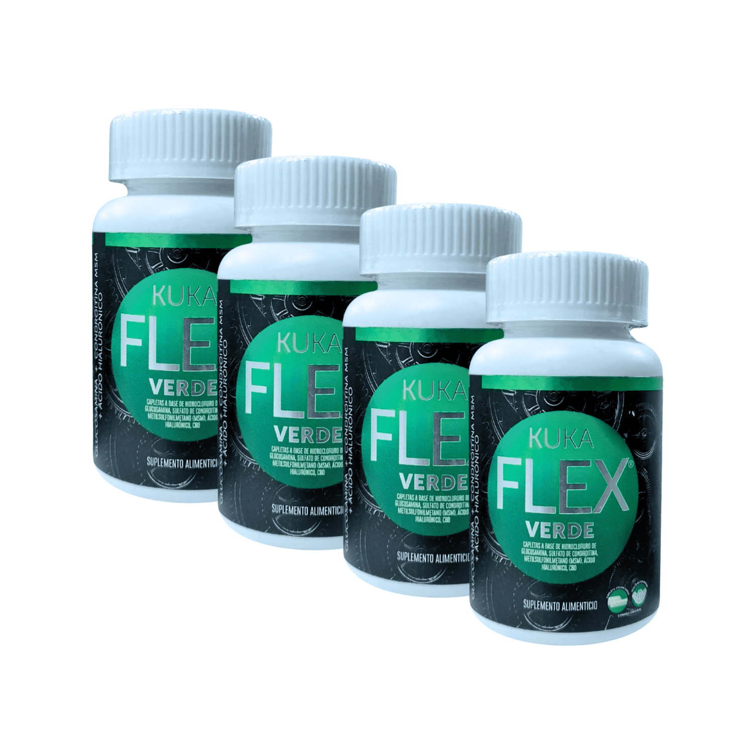Pack de 4 Kuka Flex 30 tabletas Kukamonga negro | Bodega Aurrera en línea