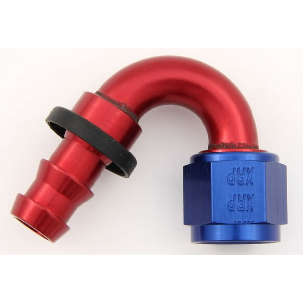 XRP-XTREME Racing Products 150 Degree 12AN Hose Barb to 12AN Hose End P ...