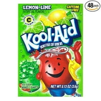 Kool Aid Unsweetened Lemon Lime Water Flavor Drink Mix (48 Packets ...