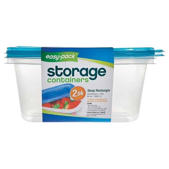 64 Oz Plastic Containers Lids