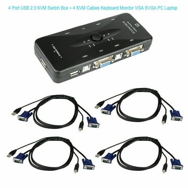 StarTech 2 Port USB KVM Switch Kit with Audio and VGA Support, Includes ...
