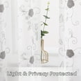 72 Inch Sheers for Windows Curtains, White Floral Embroidered Semi ...