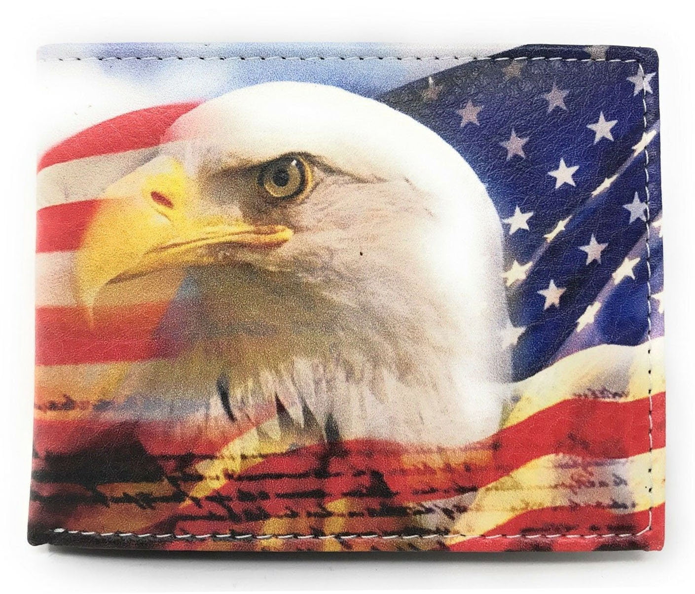 Novelty Design Graphic Print Men's Bifold Leather Wallet Cash Credit ...