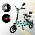 3 Wheel Electric Trike Motorized Folding Tricycle E-Bike 48V 350W ...