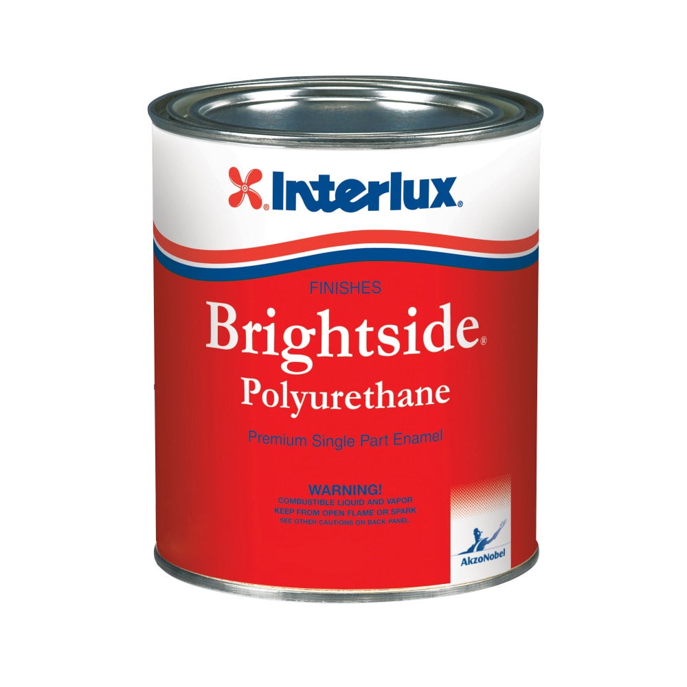Interlux Y4258/QT Brightside Polyurethane Paint - Black, Quart ...
