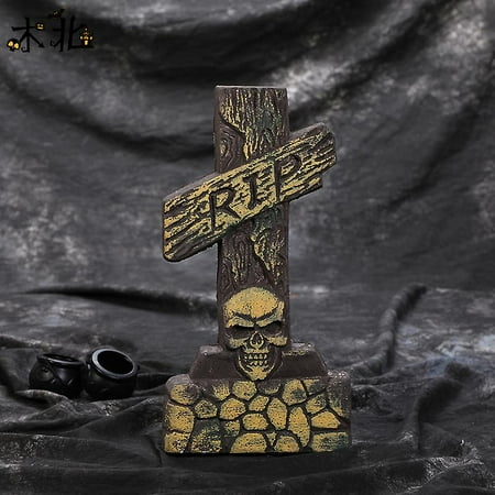 Decorative Props Halloween Tombstone Haunted House Stone Prop Horror ...