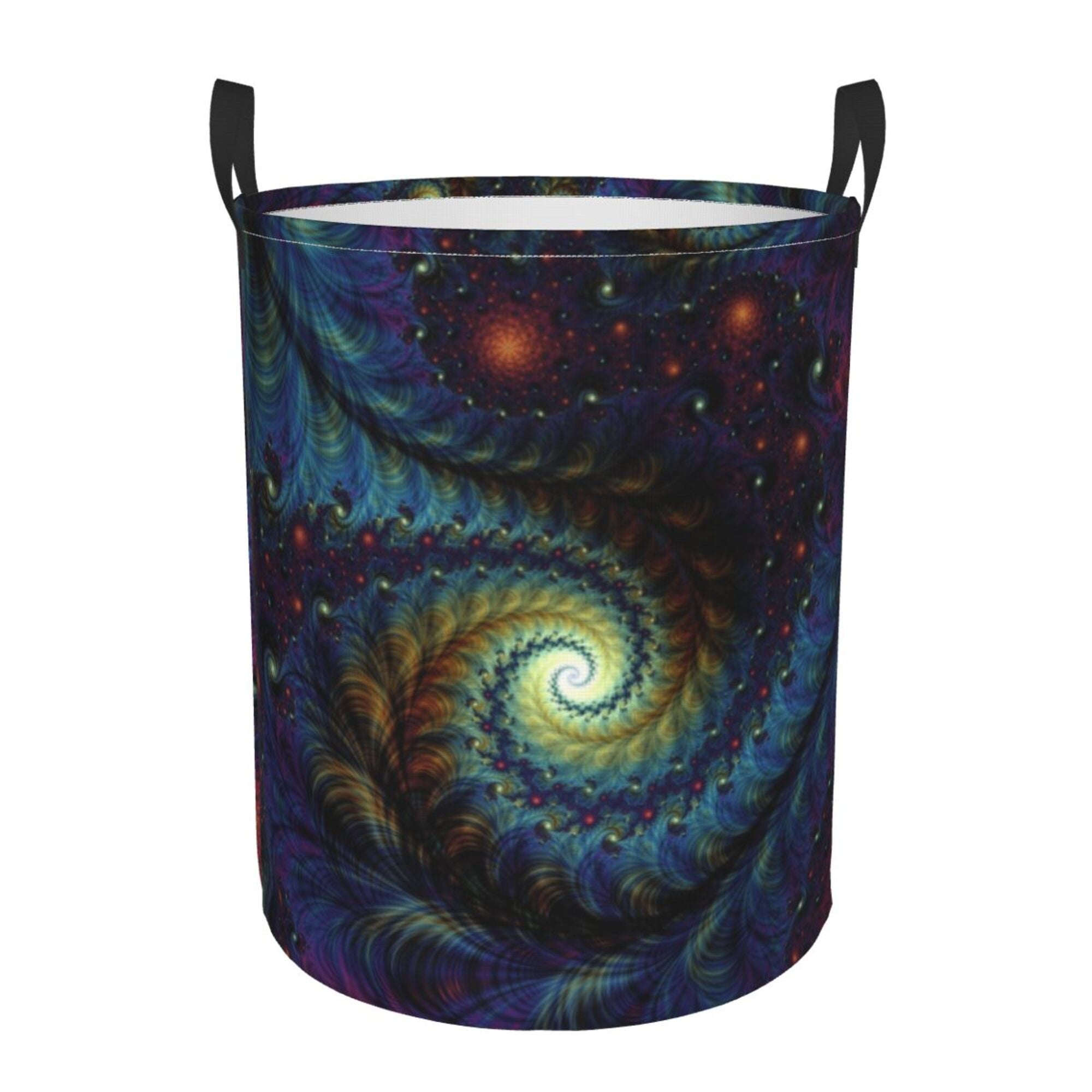 DouZhe Waterproof Collapsible Large Laundry Baskets, Abstract Fractals ...