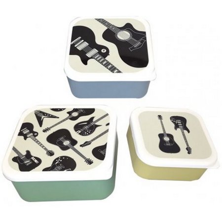 Headstock Guitar Lunch Boxes (Set of 3) | Walmart Canada