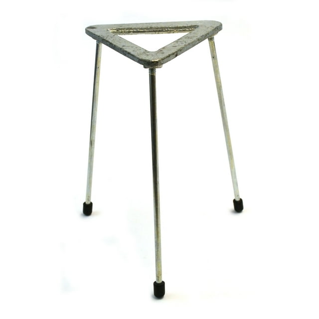 Eisco Zinc Plated Cast Iron Triangular Tripod Stand for Bunsen Burners ...