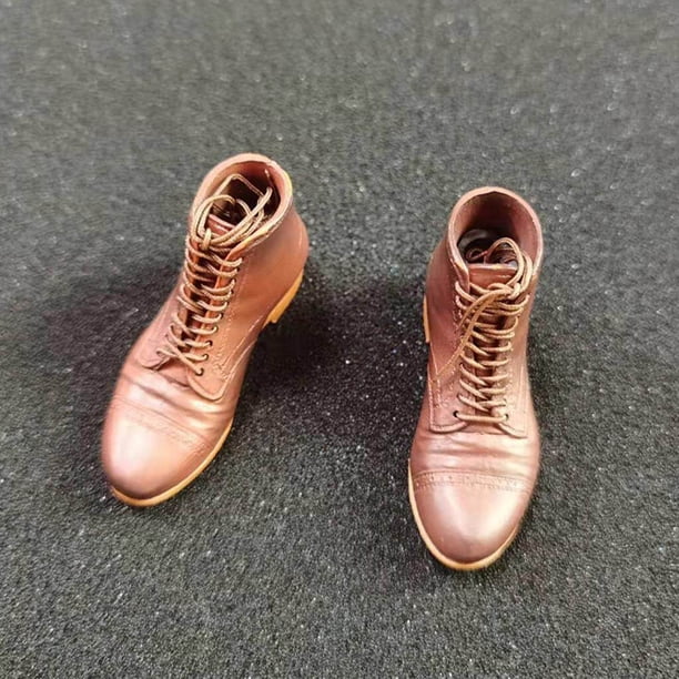 ziyahi 1/6 Doll Handmade Accessory Suit Leather Shoes Men Shoes for 12 ...