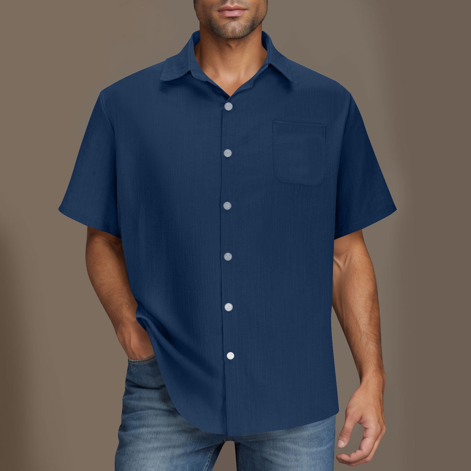 Click here for Ndbuld Mens Short Sleeve Dress Shirt Mens Casual B... prices