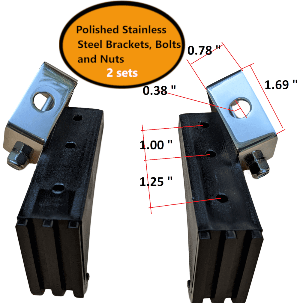 Kenworth Peterbilt Hood Latch Bracket sets -polished stainless steel ...