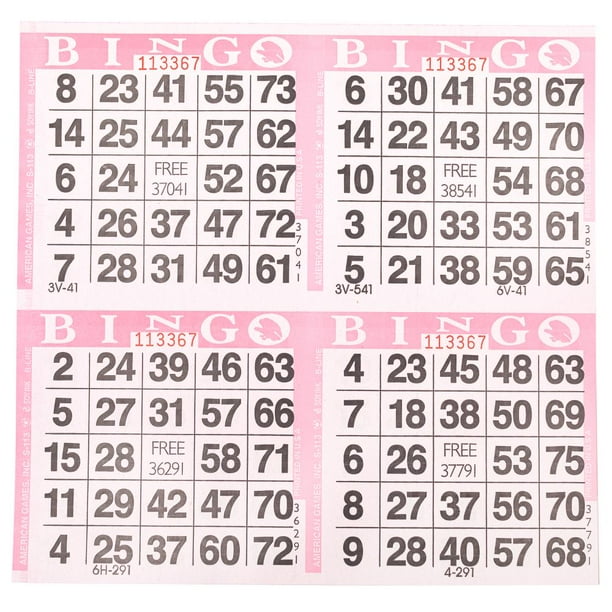 Disposable Bingo Cards