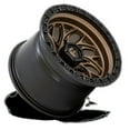 Fuel UTV Aluminum Rim D777 RUNNER UTV 15X10in Bronze with Black Ring ...