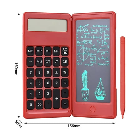 Foldable Calculator & 6 Inch LCD Writing Tablet Digital Drawing Pad 12 ...