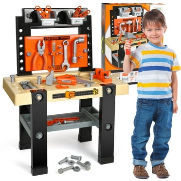 Step2 Handyman Plastic Toddler Workbench and Plastic Kid Tool Bench 30 ...