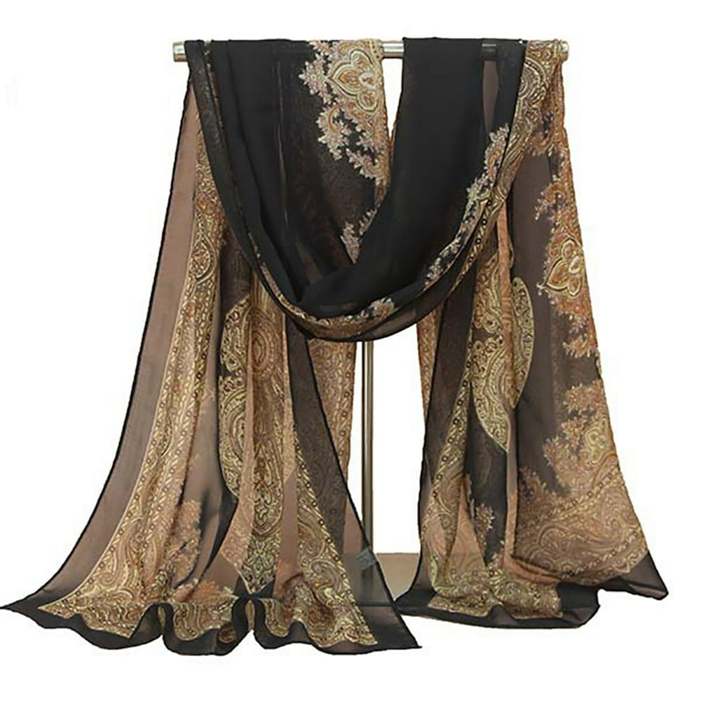 Click here for Generic Women Fashion Long Soft Chiffon Flower Sca... prices