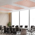 1 Pack Orange Stripes Fluorescent Light Covers for Ceiling Lights ...