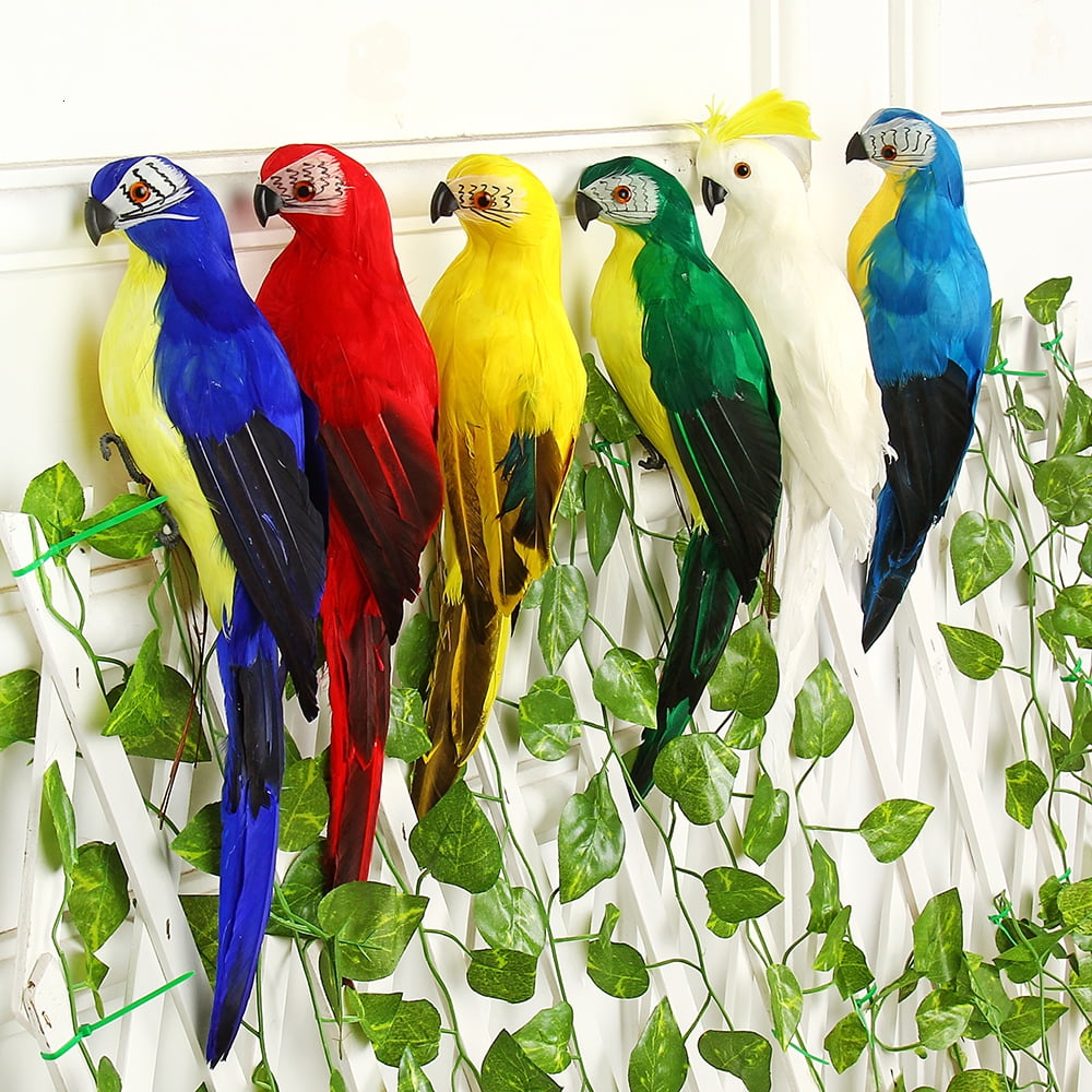 Realistic Large Parrot Lifelike Artificial Bird Ornament,Animal Model ...