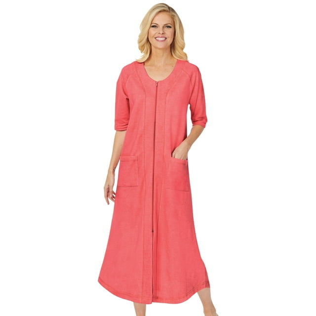 Zip Front Robe by Cozee Corner - Walmart.com