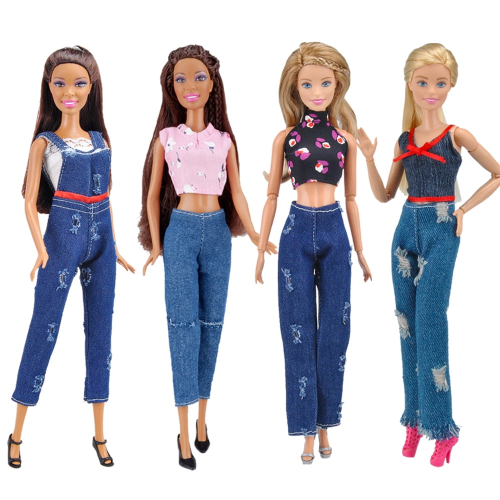 Dolls & Action Figures Barbie Clothes Doll Hoodie Barbie Jeans Doll ...