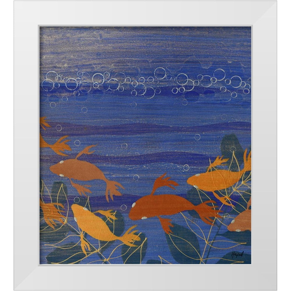 Hafod, Danielle 20x22 White Modern Wood Framed Museum Art Print Titled ...