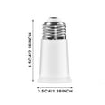 E27 To E27 65mm Extend Socket Base Lamp Holder Converter Light Bulb Cap ...