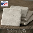 CounterArt Natural Travertine 4 Pack Absorbent Stone Coaster - Walmart.com
