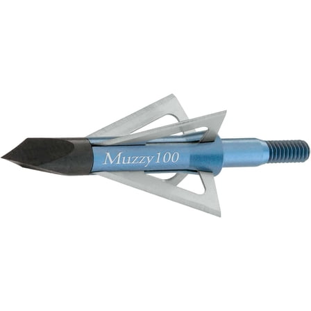 Muzzy Phantom Fixed-Blade 4 Blade 100 Grain Archery Broadhead (3 Pack ...