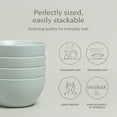 over&back Coupe Cereal Bowl Set - Stoneware Dishes - Comes with 4 ...