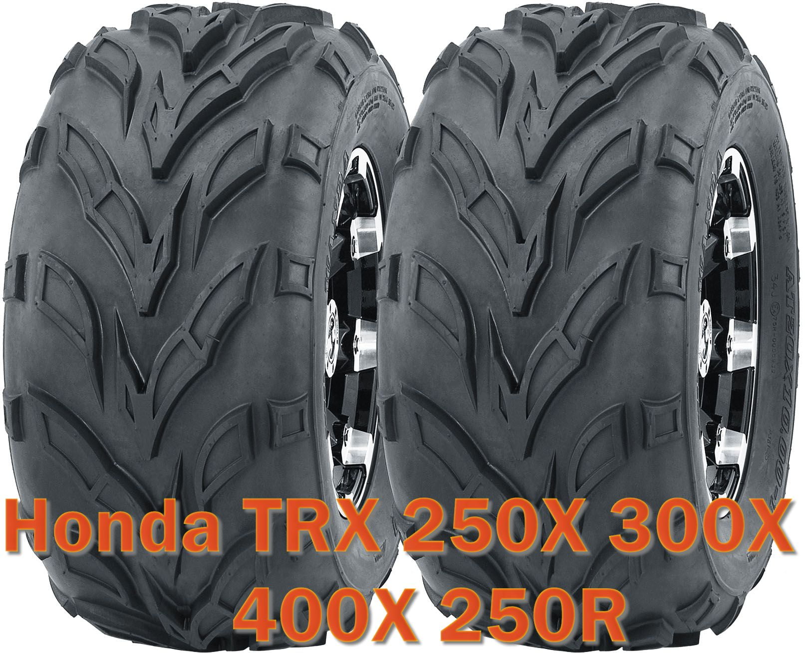 Honda TRX 250X 300X 400X 250R ATV front tires set 22x7-10 22x7x10 ...