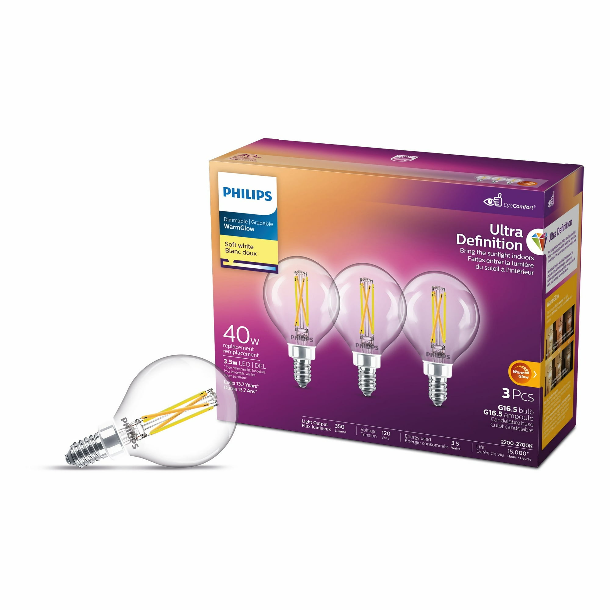 Click here for Philips Ultra Definition G16.5 40w Soft White Warm... prices