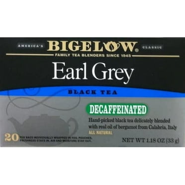 Bigelow Earl Grey Decaffeinated Tea 20 ea (Pack of 4) - Walmart.com