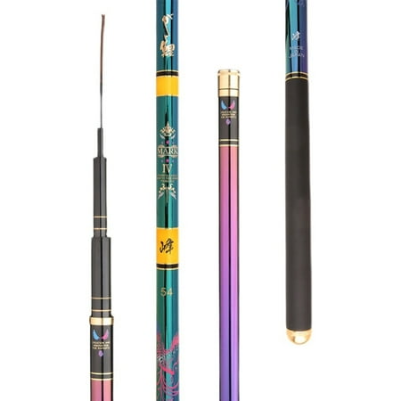 28 Hardness Hard Carbon Rod Soft Tail Small Fishing Rod Dual Purpose ...