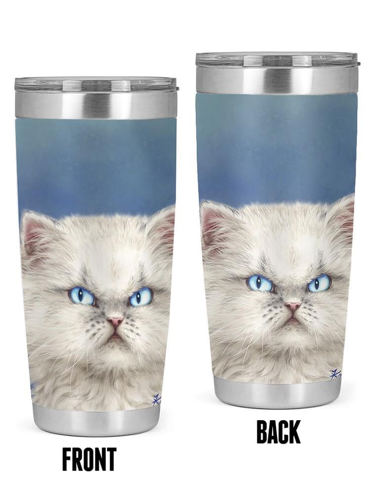 Angry Kitten Tumbler -Kayomi Harai Designs, 20 oz Stainless Steel ...