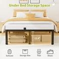 14 Inch Full Bed Frame, Platform Bed Frame with Round Corner , 3500 lbs ...