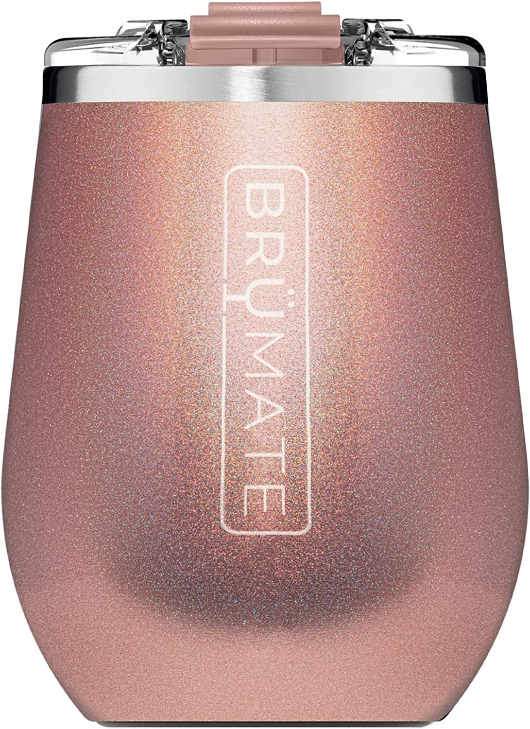 Brumate Uncorkd XL 14oz Wine Tumbler - Glitter Rose Gold - Walmart.com