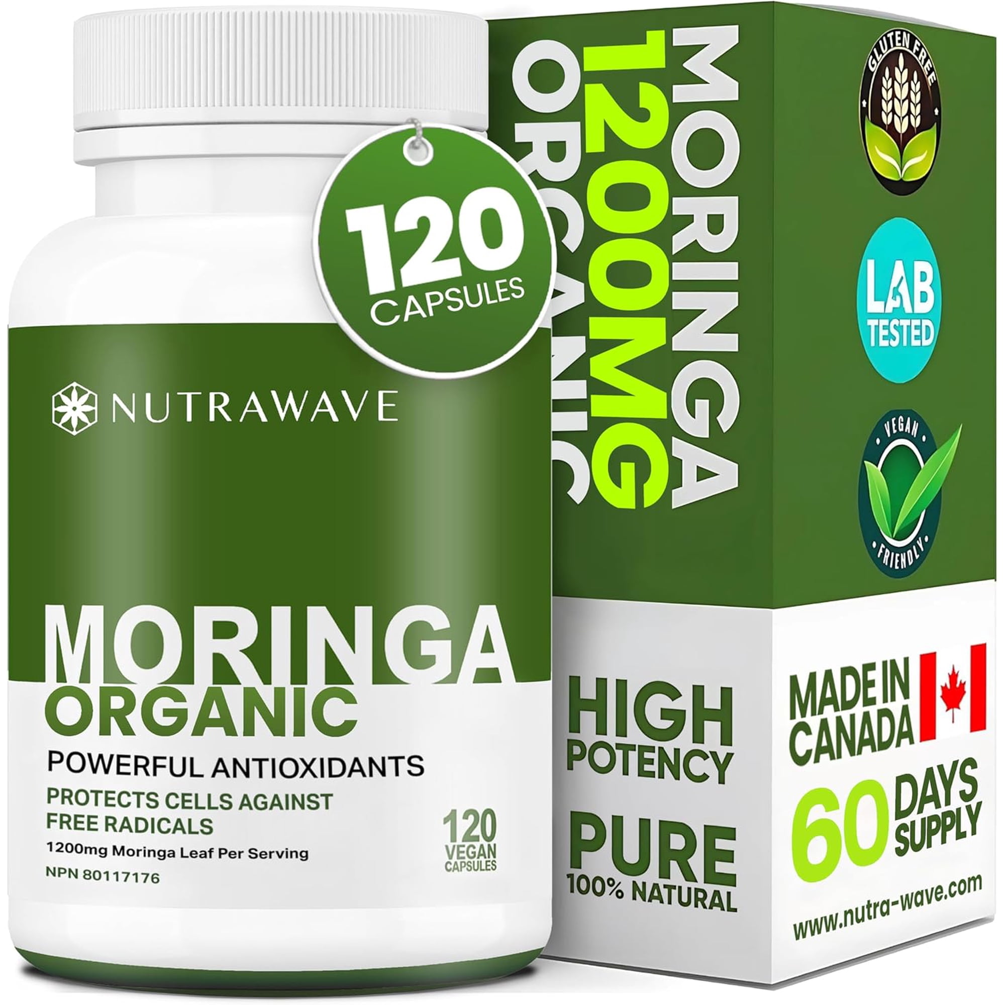 Click here for Nutrawave Organic Moringa 1200 Mg - Antioxidant  L... prices