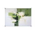 Abstract Minimalist Sun Shade Sail 14'X18' White Green Oil Painting ...