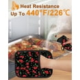 100% cotton pot holder 2-piece set with pocket- cute 440° heat ...