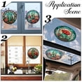 10" Cactus Window Decals 4 Styles Desert Static Film Clings Round Non ...