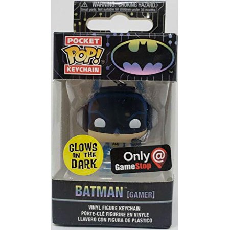 Funko Pocket POP! Keychain: Batman (Gamer) Glows in The Dark Exclusive ...