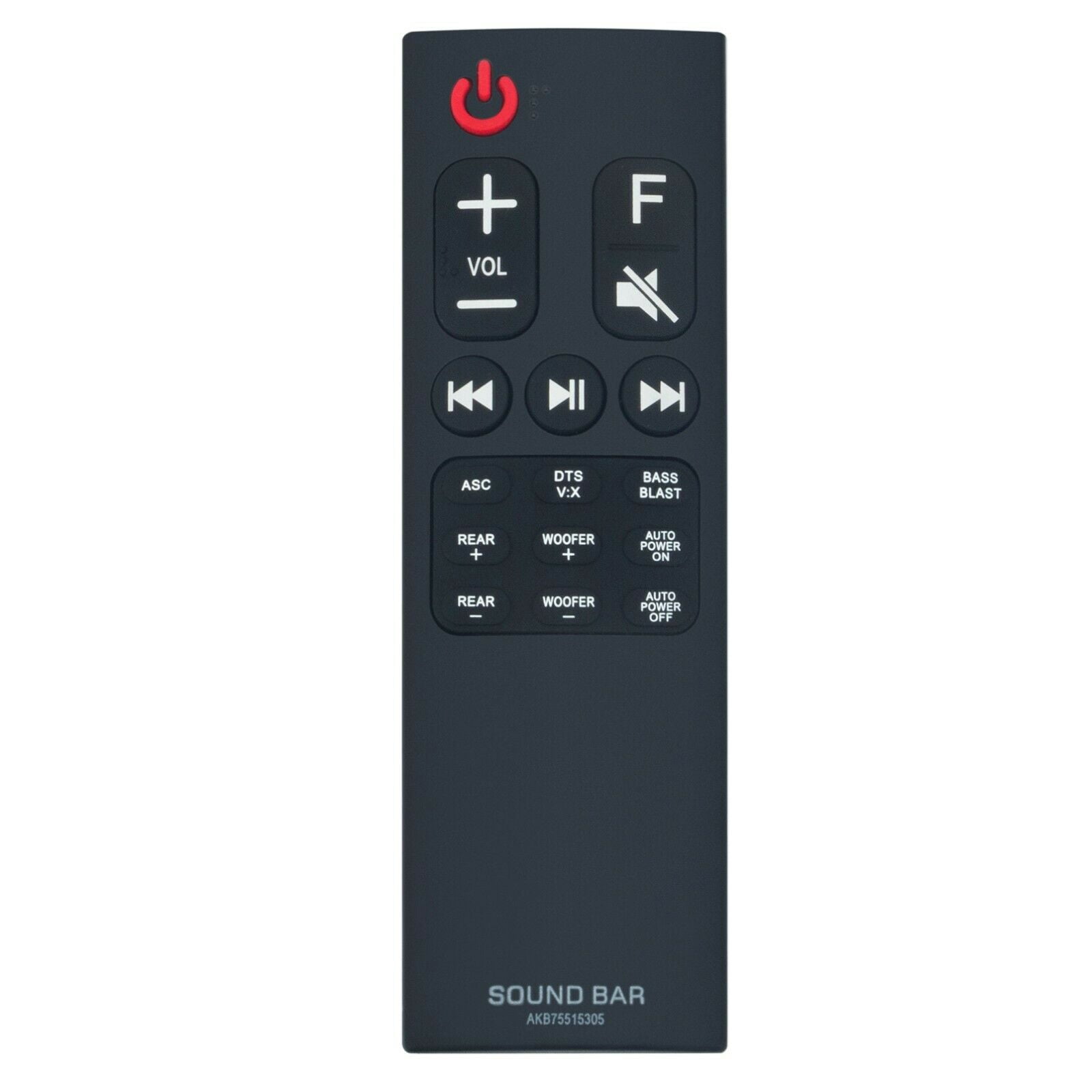 AKB75515305 Remote Replace for LG Soundbar SK5 SK5R SK5Y SJ4R SK8Y ...