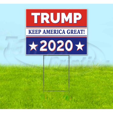 President Donald Trump Big Head Yard Sign, 19" x 14" - Walmart.com