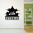 Veteran Brave Soldiers Silhouette Heroes Vinyl Design Wall Art Sticker ...